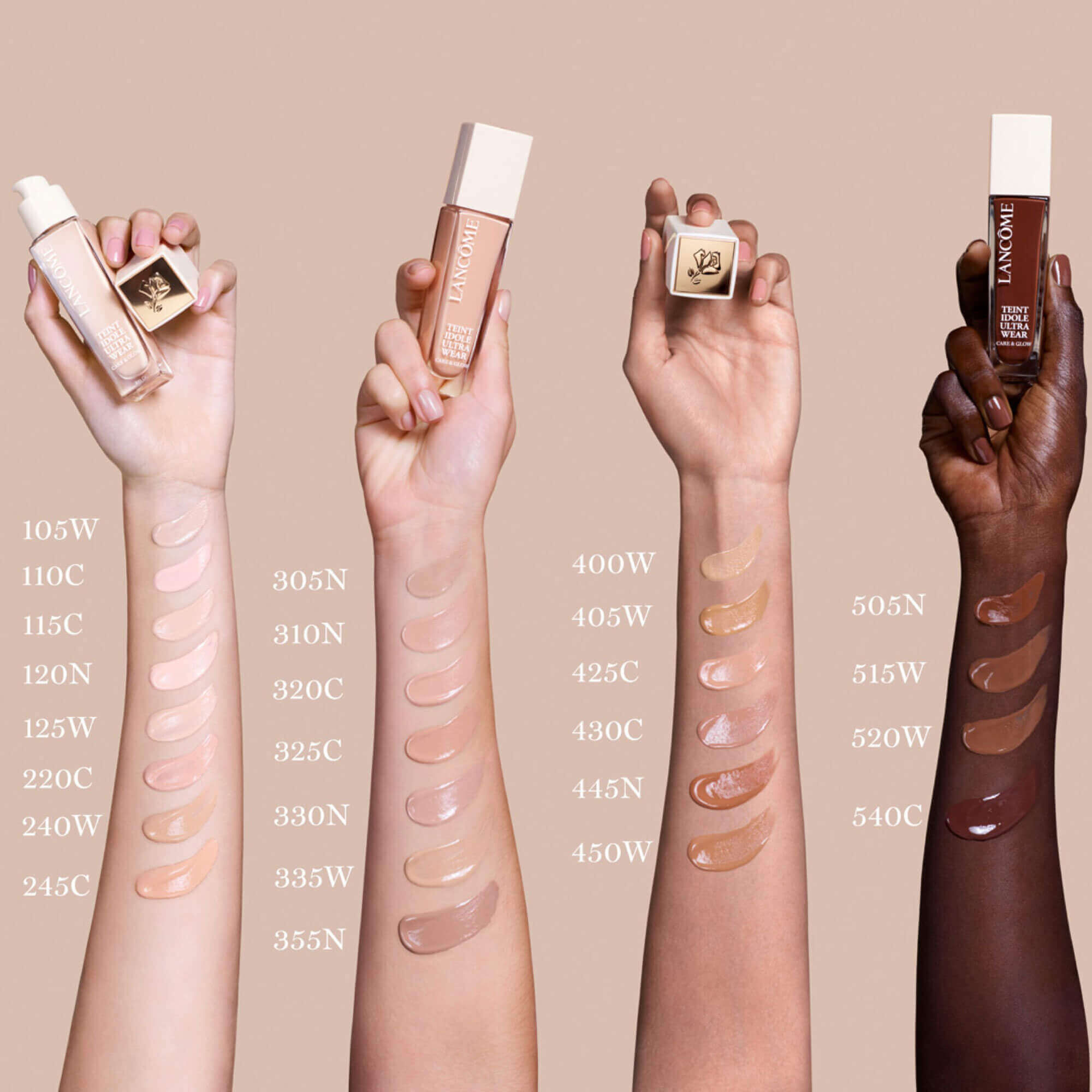 Teint Idôle Ultra Wear Care & Glow 24h Healthy Glow Foundation Lancôme ...